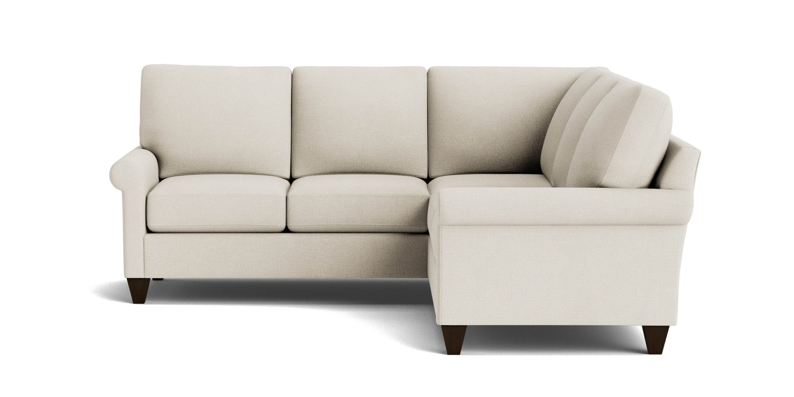 True Custom™ True Custom® Roll Arm L-Shaped Sectional – Vinson Fine ...