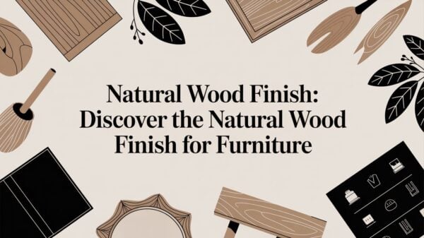 Natural Wood Finish: A Guide to Timeless Beauty and Durability