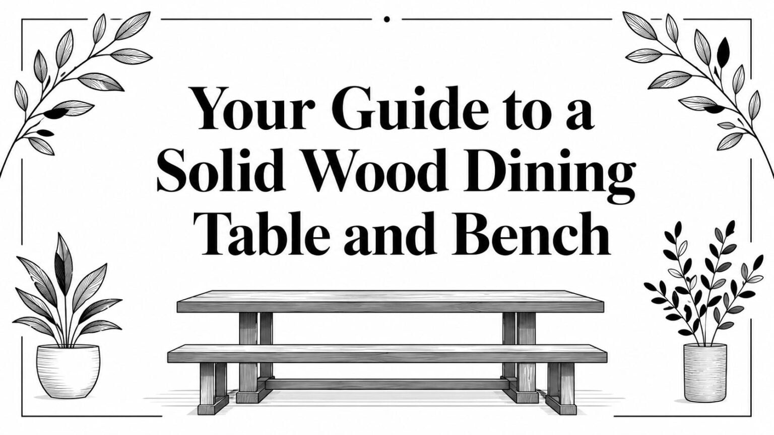 Your Guide to a Solid Wood Dining Table and Bench